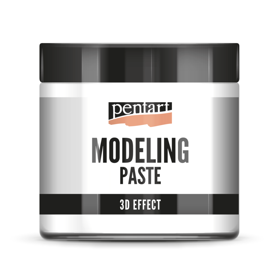 modelovacia pasta, reliefna pasta, mix media, mixed media,